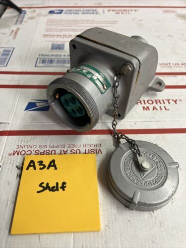 NOS ACR3044 Appleton 30 Amp Powertite Series Receptacle 4W 4P 30A w ...